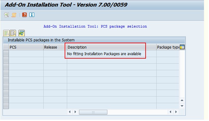No fitting installation packages are available" when installing SAR file