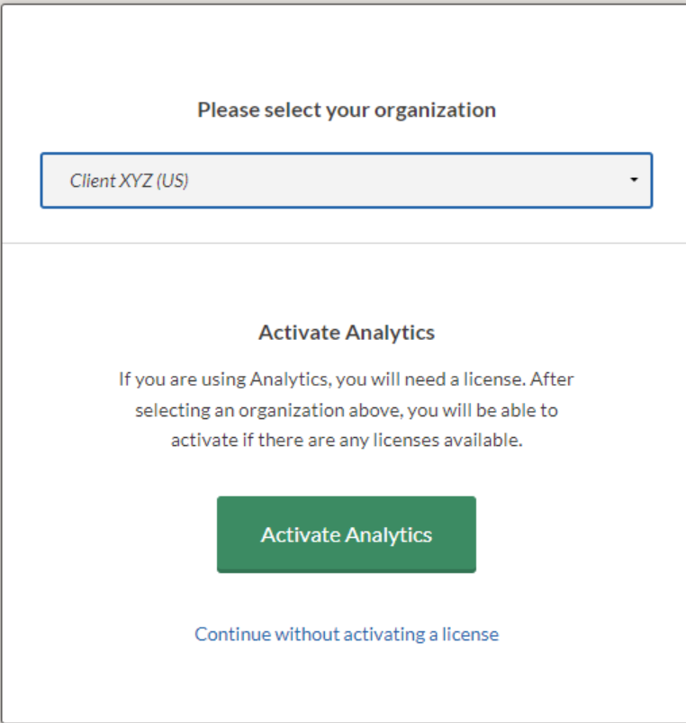 ACL for Windows - Activation with Analytics Token