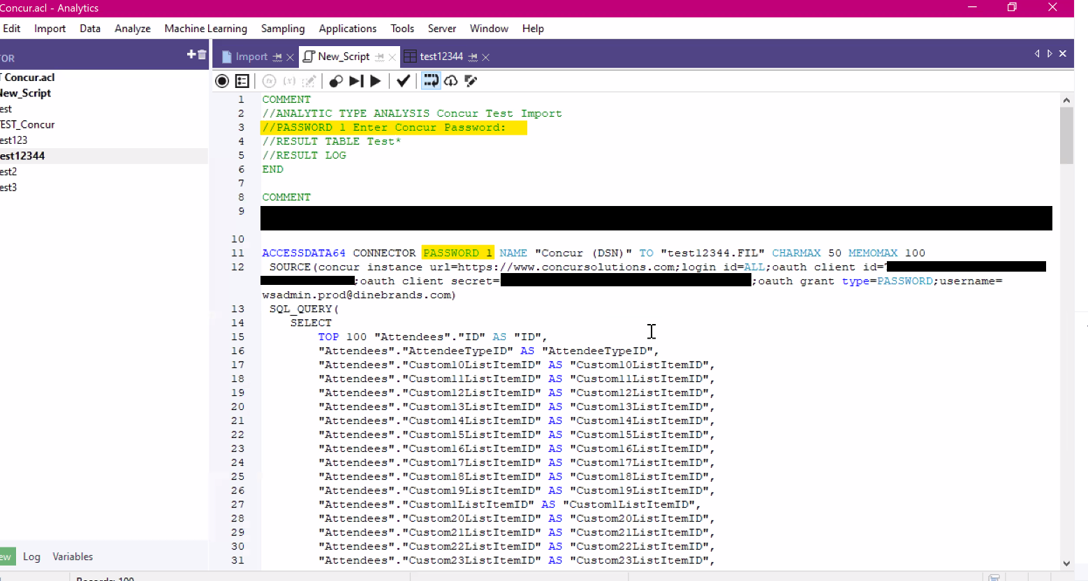 ACL Connector for Concur 2.0 - CData Concur ODBC Driver