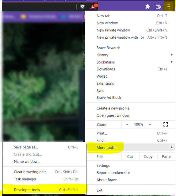 How to open your Browser Developer Console