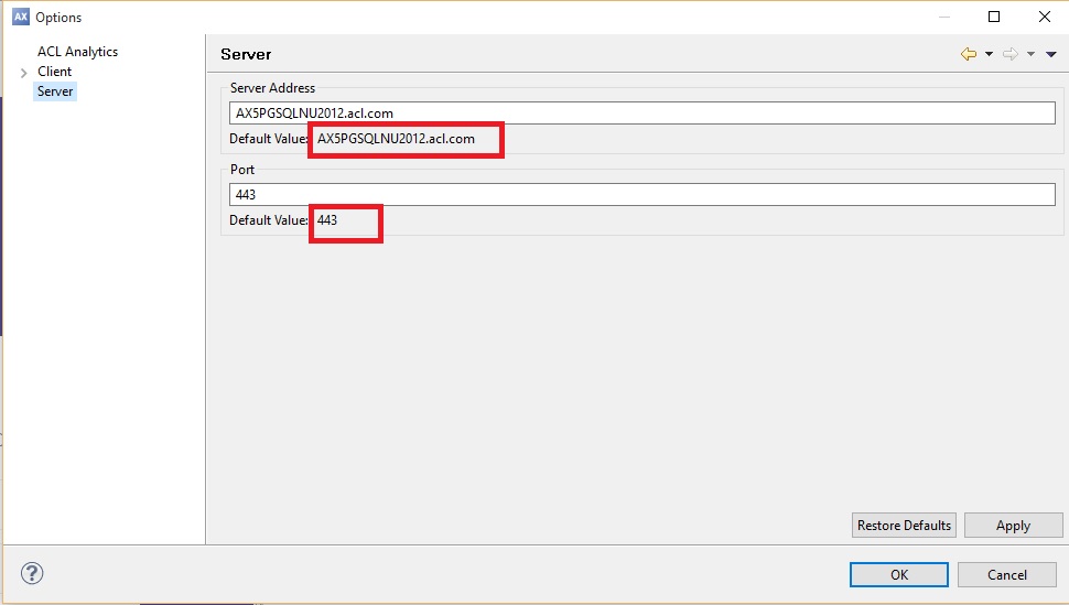 Client Side Registry and Configs (ACL for Windows/AX Client)